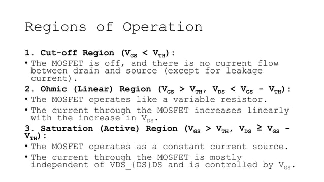 Presentation on MOSFET.pptx basic of mosfet in | PPTX | Consumer Electronics | Technology ...