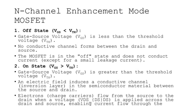 Presentation on MOSFET.pptx basic of mosfet in | PPTX | Consumer Electronics | Technology ...