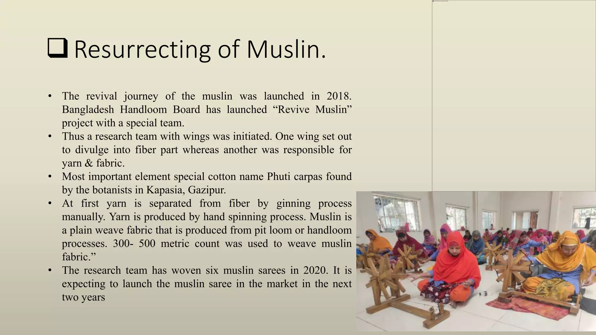 Muslin - An ancient fabric that no one knows how to make.pptx