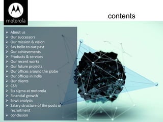 Presentation on motorola | PPTX