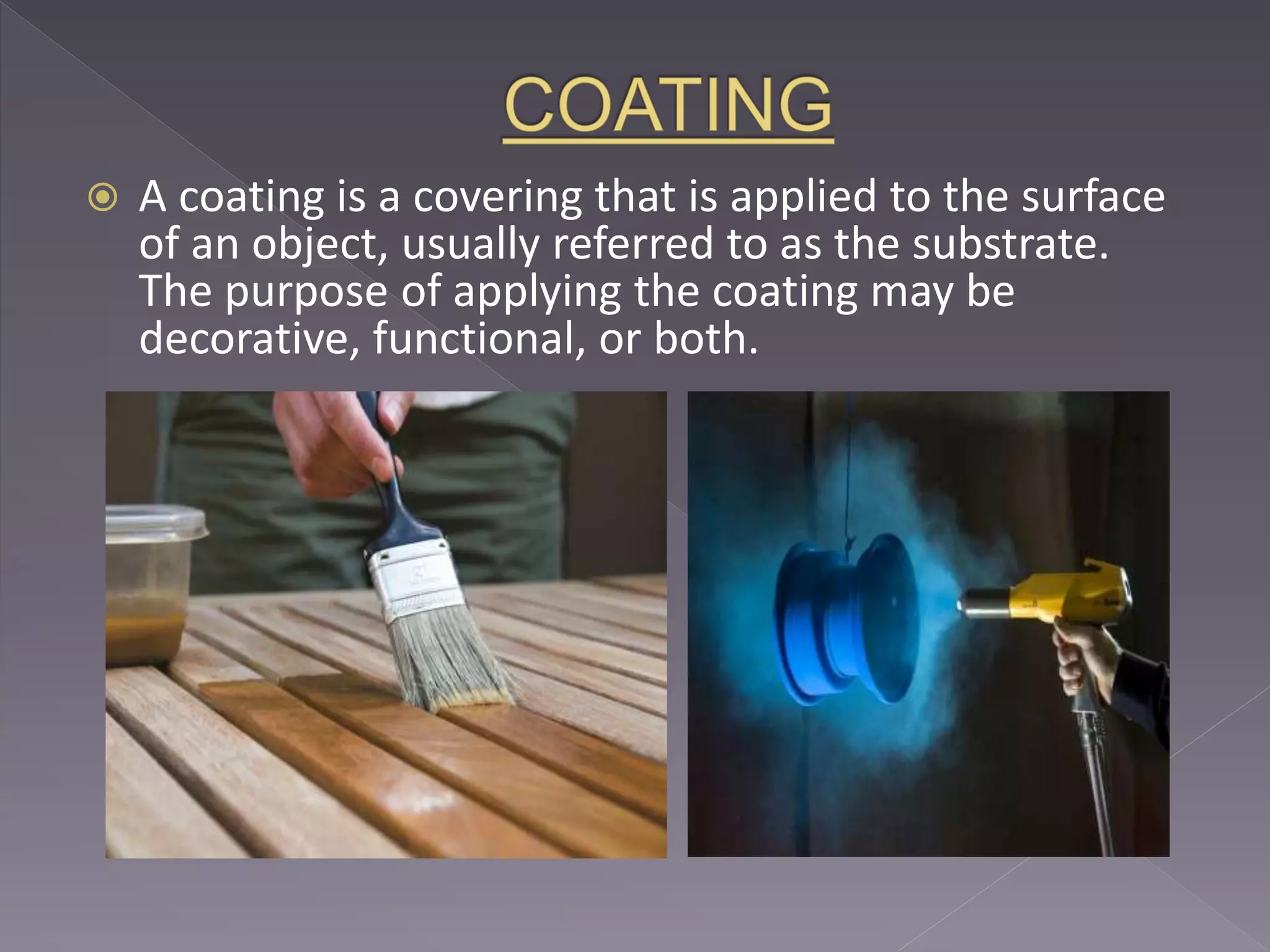 Presentation on mould coating processes | PPTX