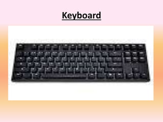 Presentation on mouse, keyboard and scanners | PPT