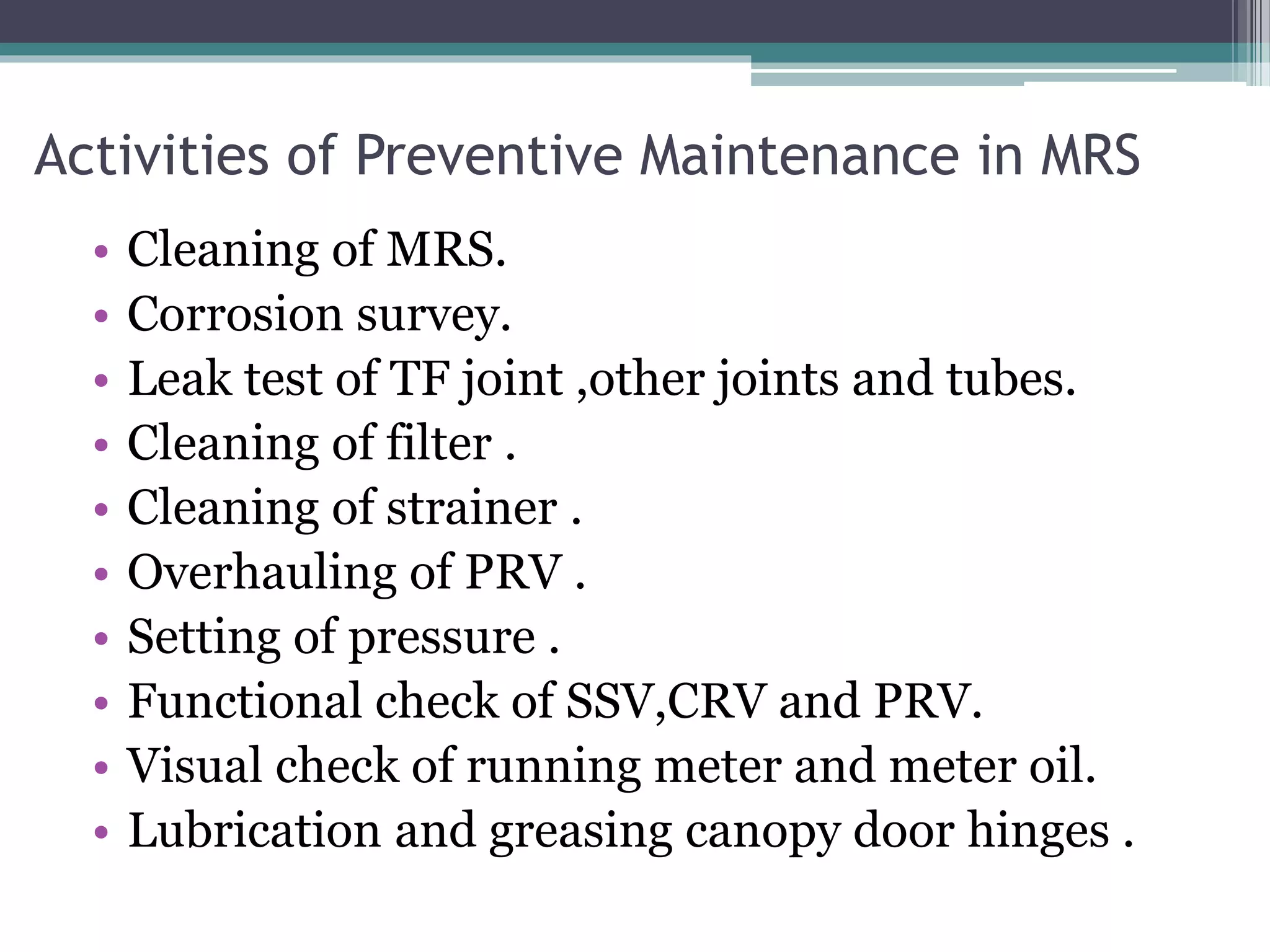 Presentation on Meter Regulating Skid(MRS) | PPTX