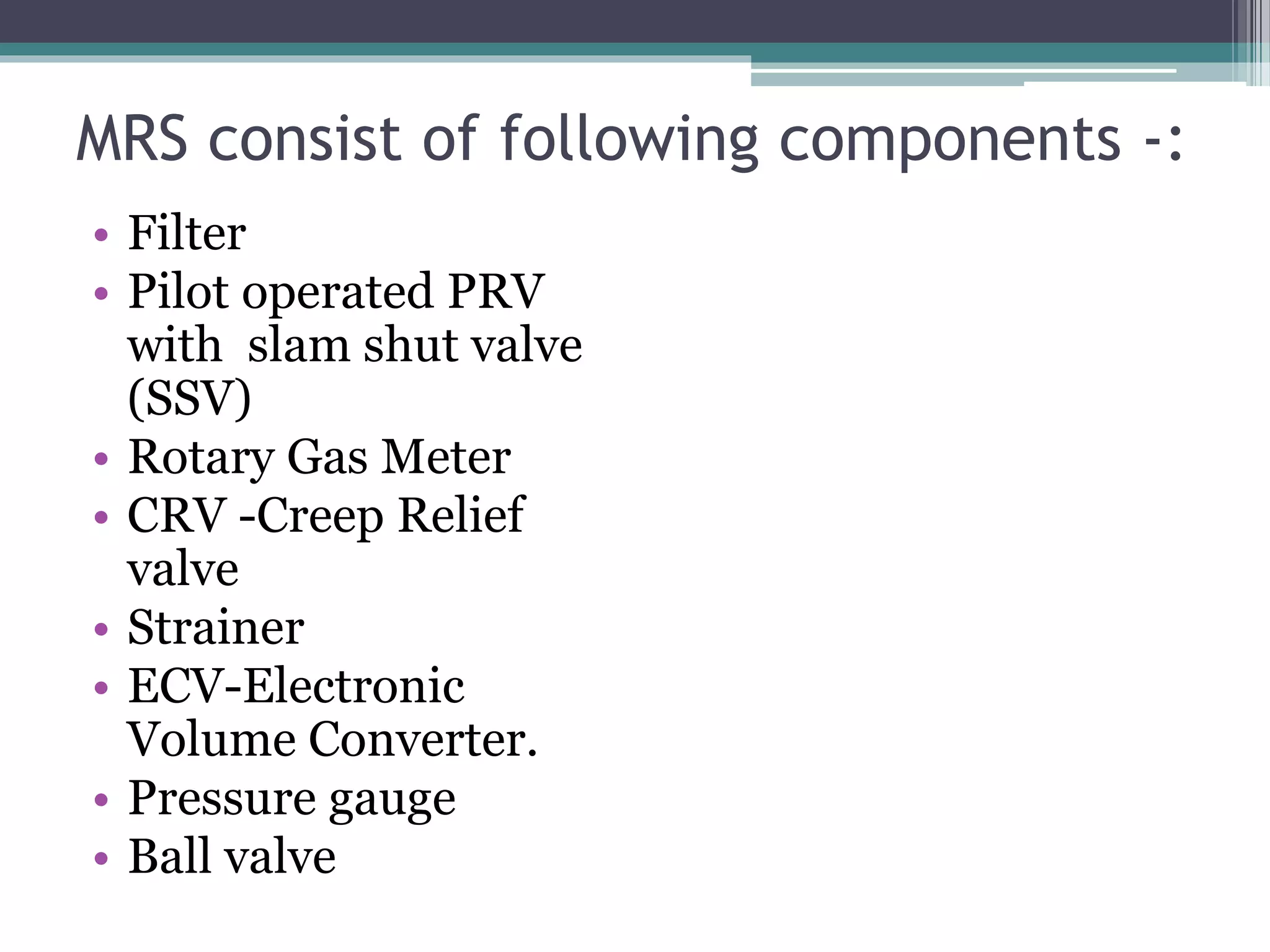 Presentation on Meter Regulating Skid(MRS) | PPTX