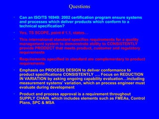 Presentation on MSA by TS16949 auditors from UL India.ppt