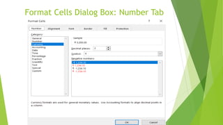 Presentation on MS Excel | PPTX