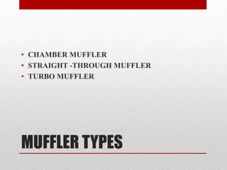 Presentation on muffler | PPTX