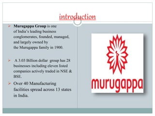 murugappa group- the complete world. | PPTX