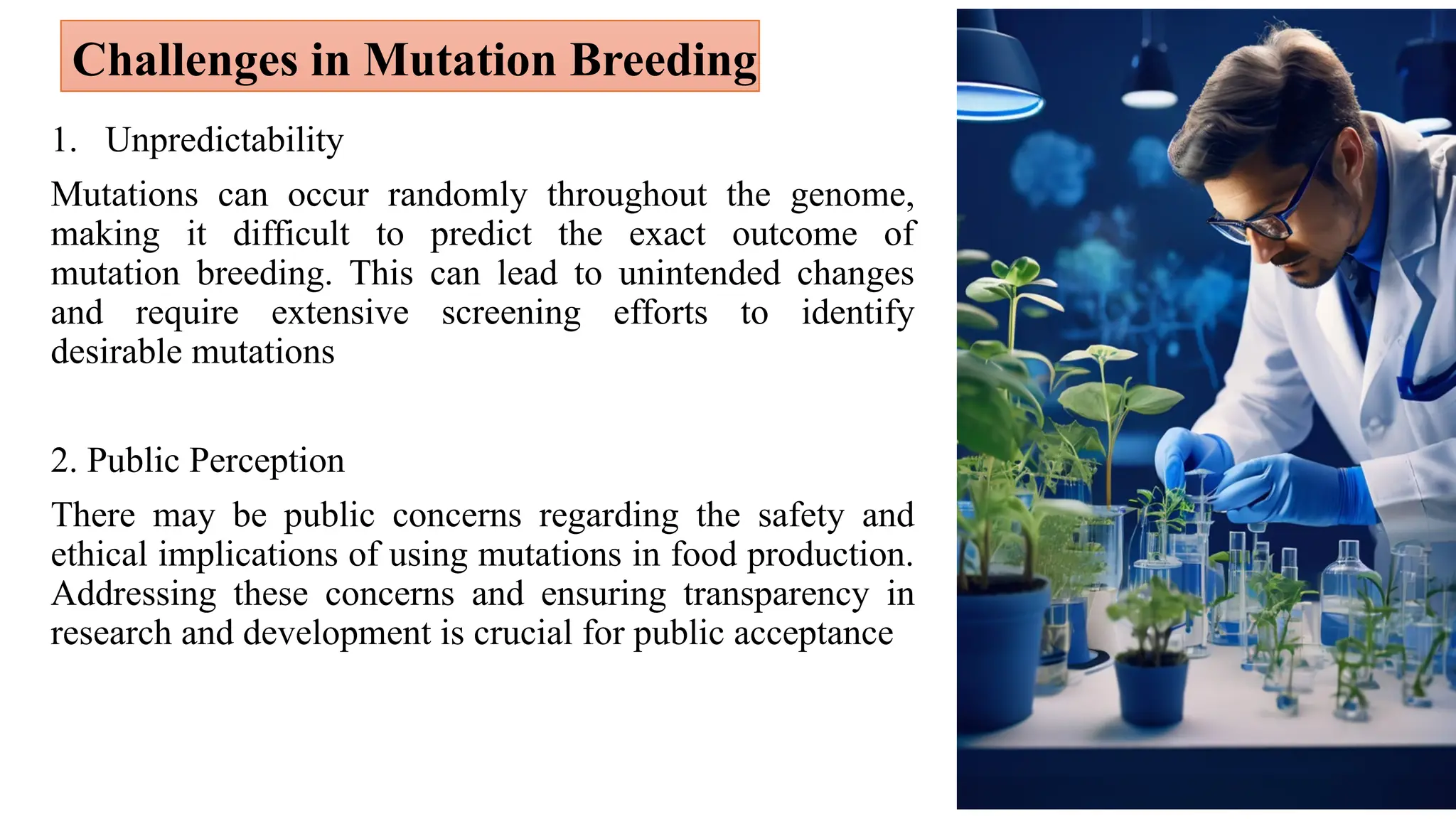 Presentation on Mutation breeding for Oligogenic and Polygenic Traits.pptx