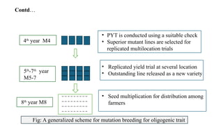 Presentation on Mutation breeding for Oligogenic and Polygenic Traits.pptx