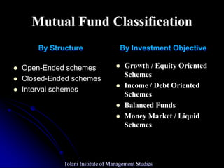 Presentation on Mutual Funds | PPTX