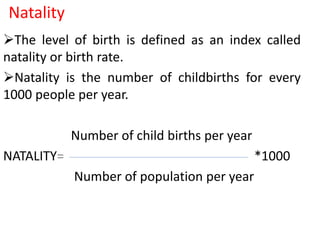 Presentation on natality by amin | PPTX