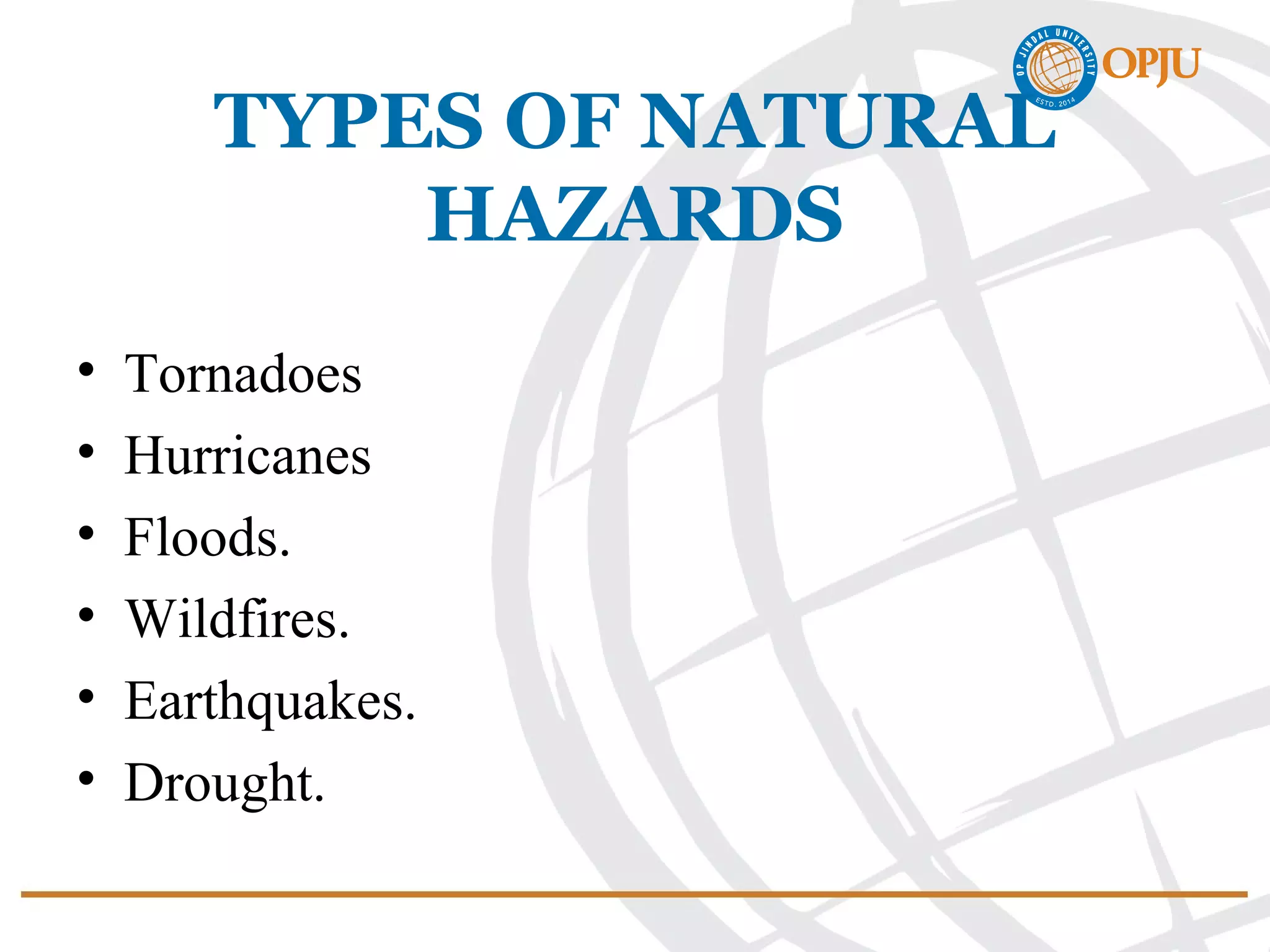 natural hazards and climate change in india | PPT