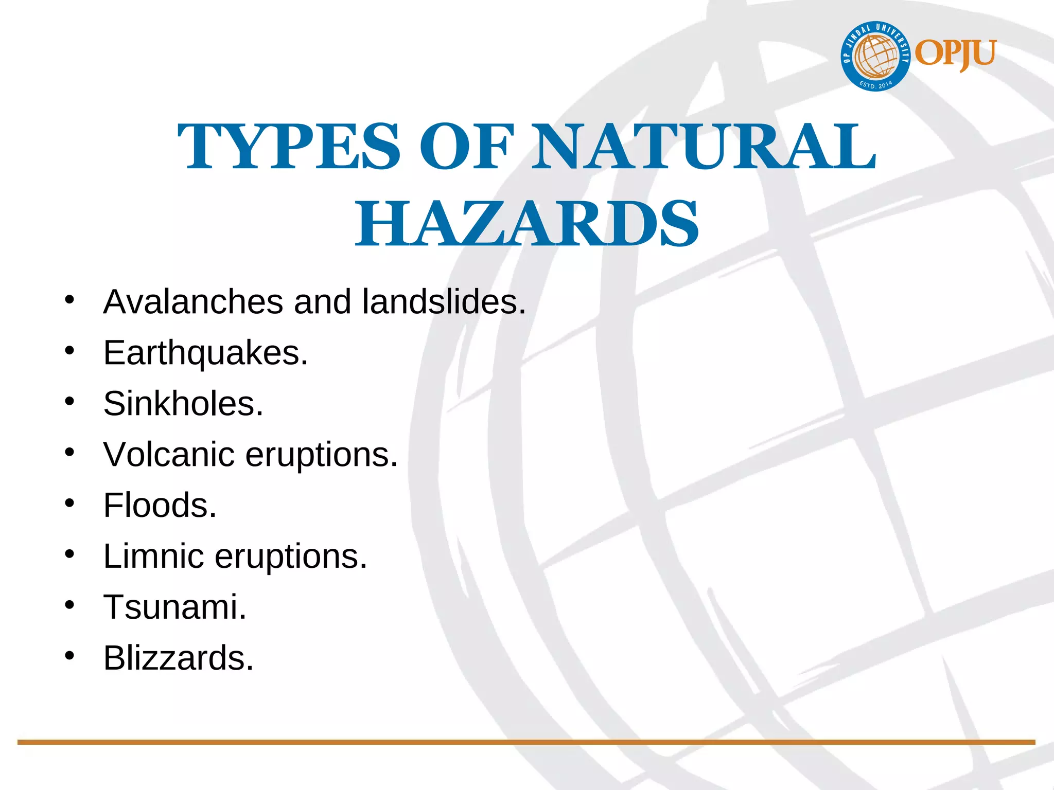 natural hazards and climate change in india | PPT