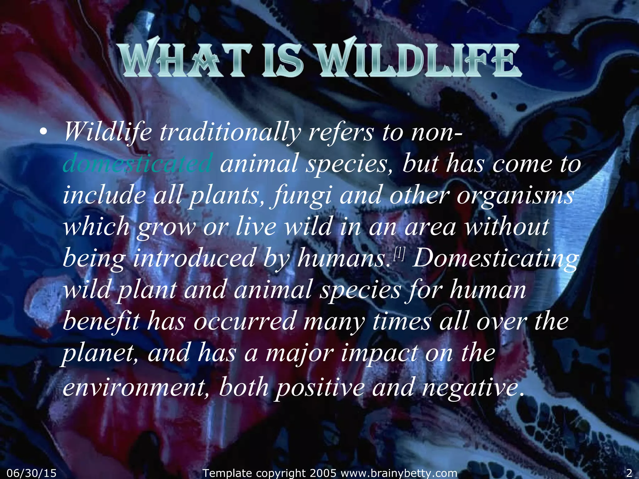Presentation on natural vegetationand wildlife | PPT