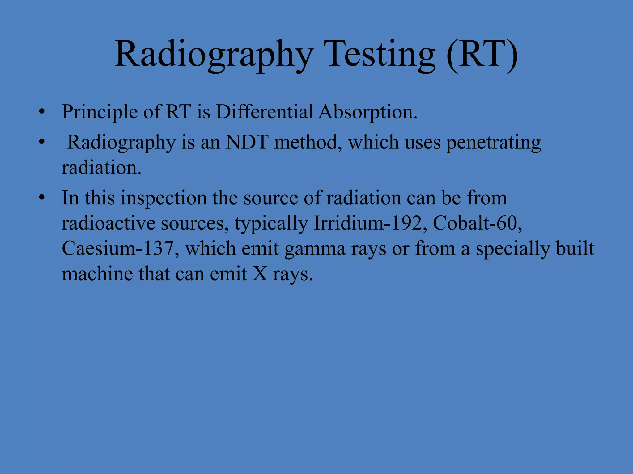 Presentation on ndt | PPTX