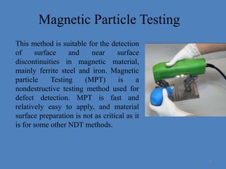 Presentation on ndt | PPTX
