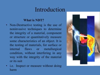 Presentation on ndt | PPTX