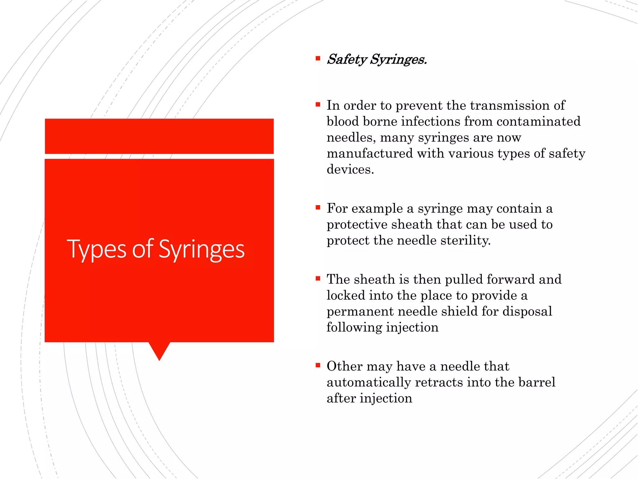 Presentation on needle and syringe | PPTX