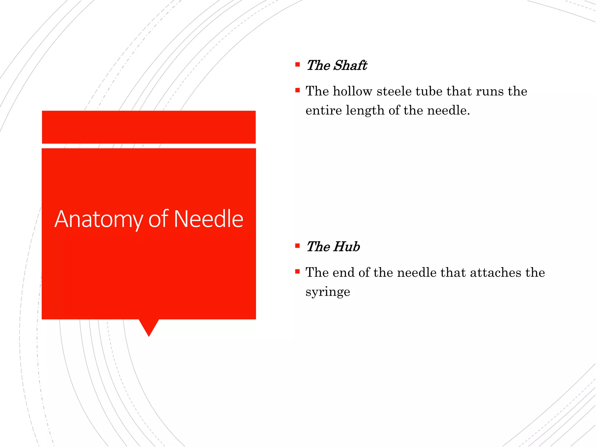 Presentation on needle and syringe | PPTX