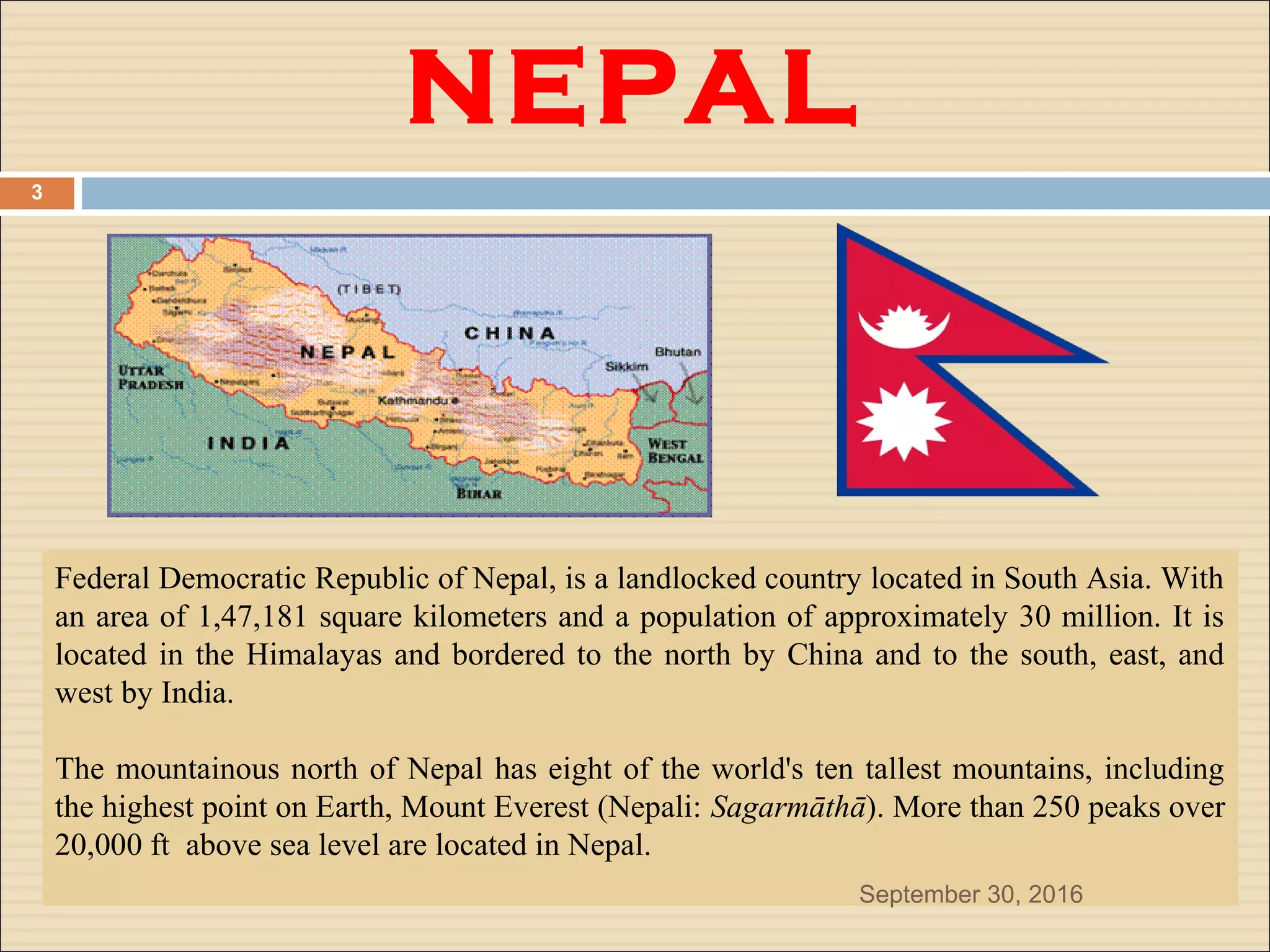 Presentation on Nepal | PPT
