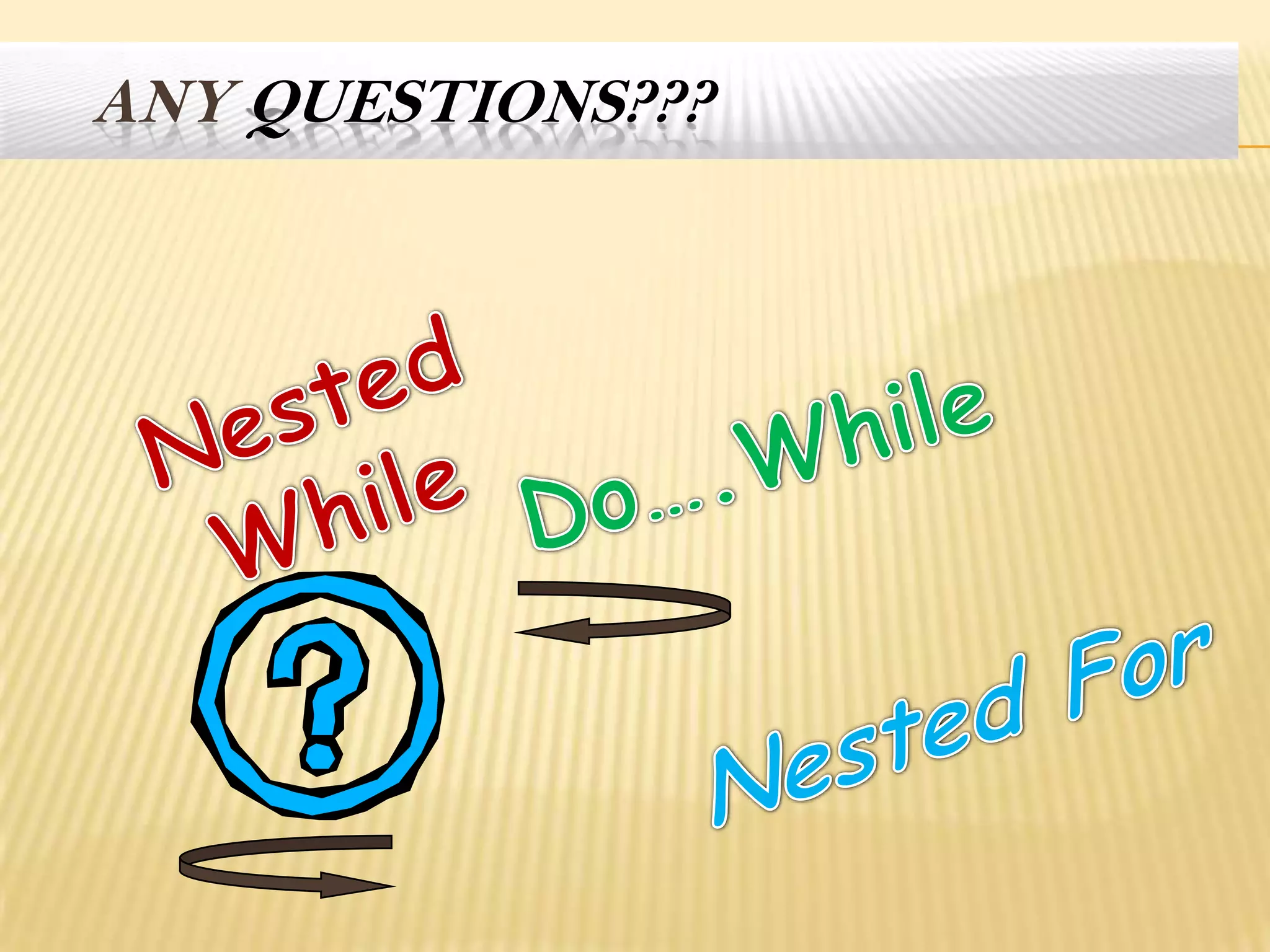 Presentation On Nesting Of Loops Pptx Programming Languages Computing 9699