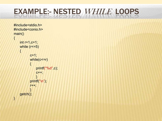 Presentation On Nesting Of Loops Pptx Programming Languages Computing