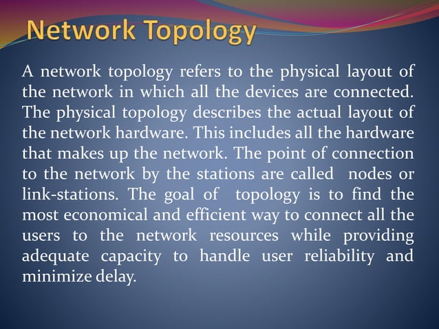 Presentation on network topology | PPTX | Computer Networking | Computing