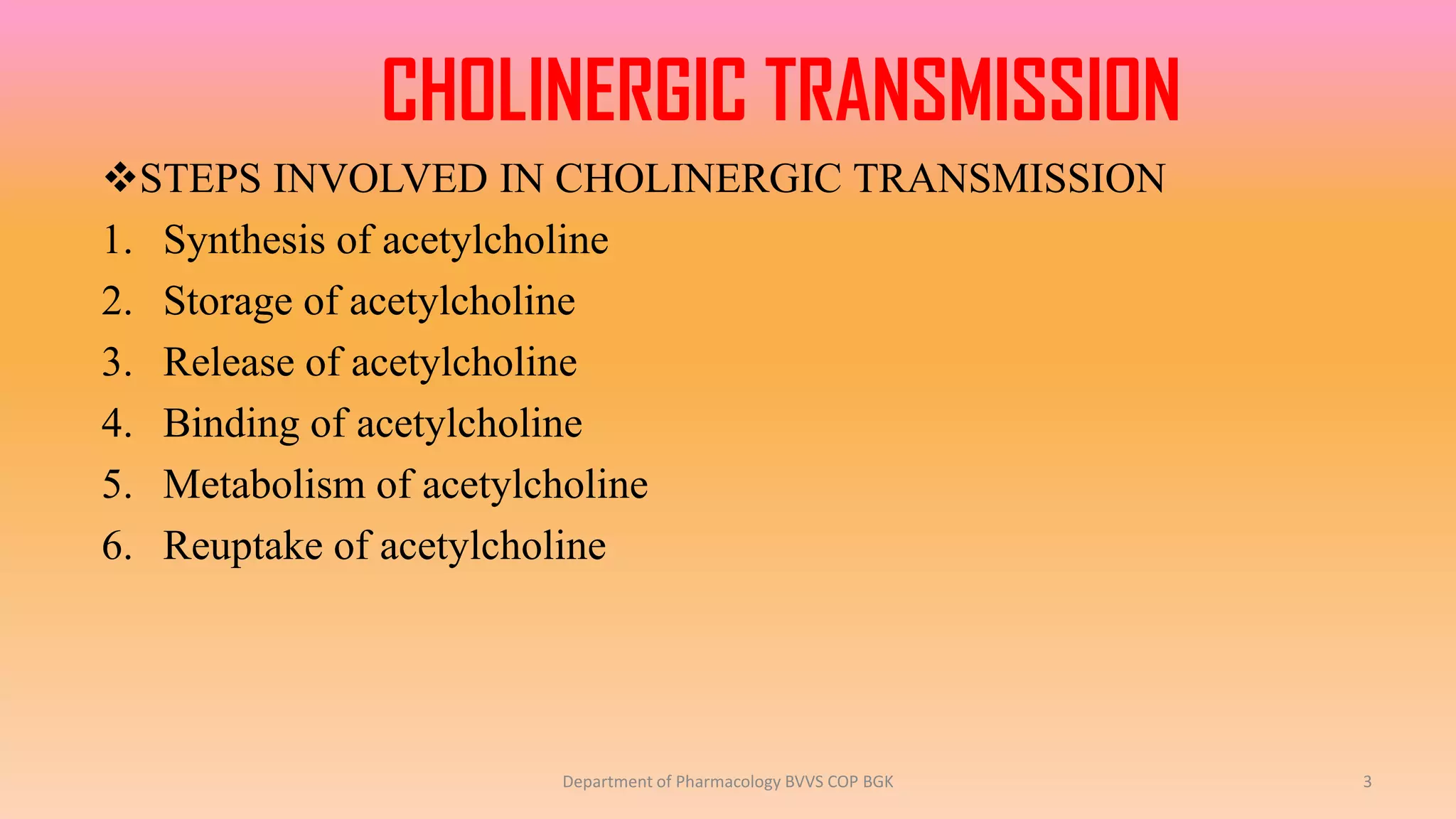 Presentation on neurotransmitter’s acetylcholine and adrenaline ...