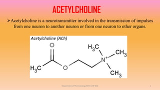 Presentation on neurotransmitter’s acetylcholine and adrenaline ...