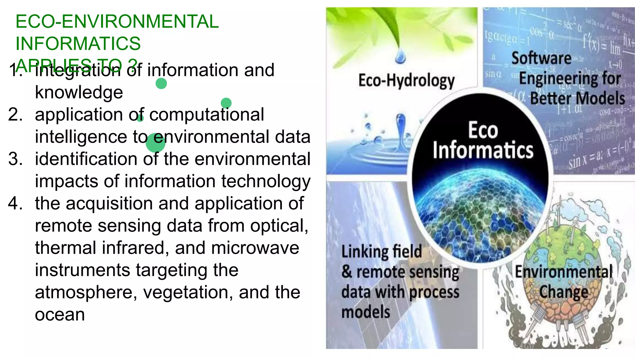 What is Eco-Environmental informatics | PPTX