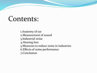 Presentation on noise | PPTX