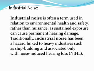 Presentation on noise | PPTX