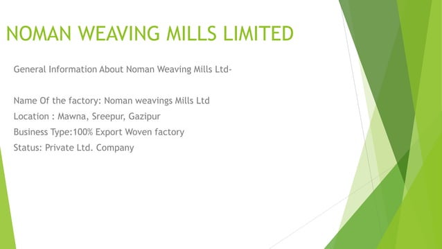 Presentation on noman weaving | PPT