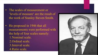 Scales of measurement | PPTX