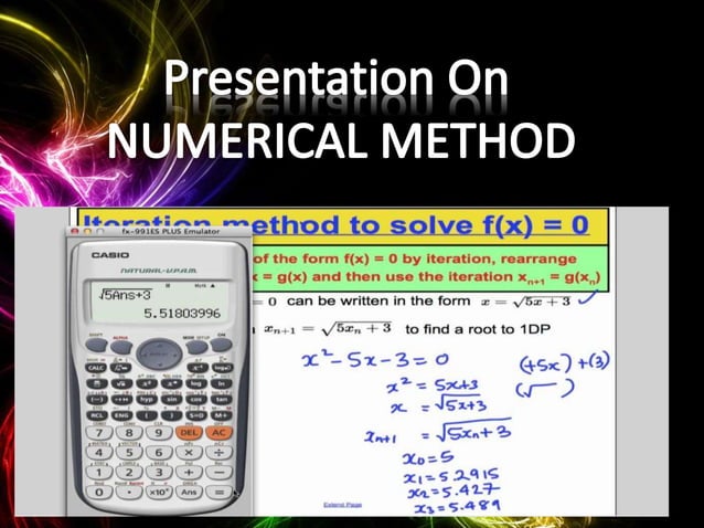 Presentation on application of numerical method in our life | PPTX