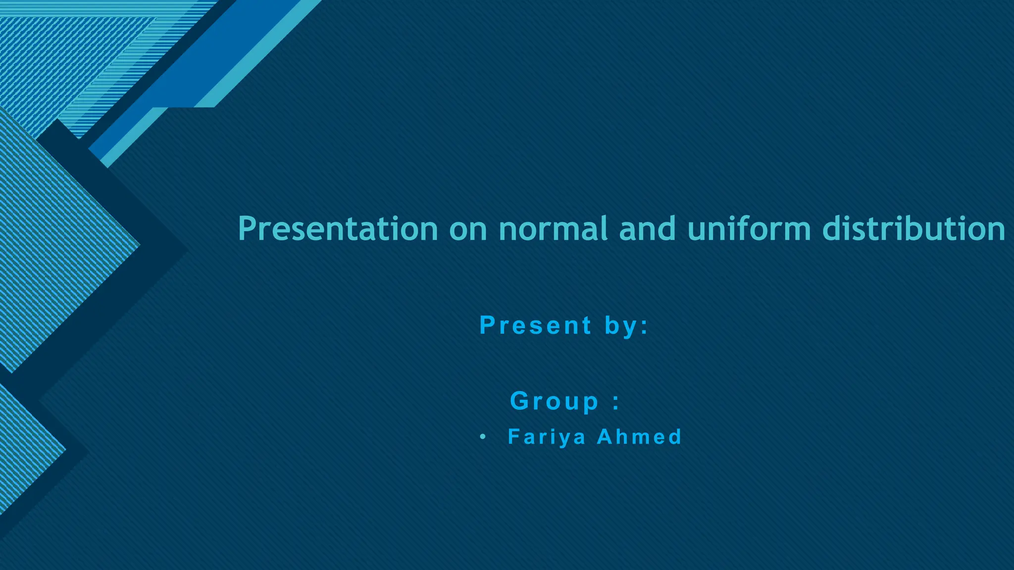Presentation on normal and uniform distribution.pptx