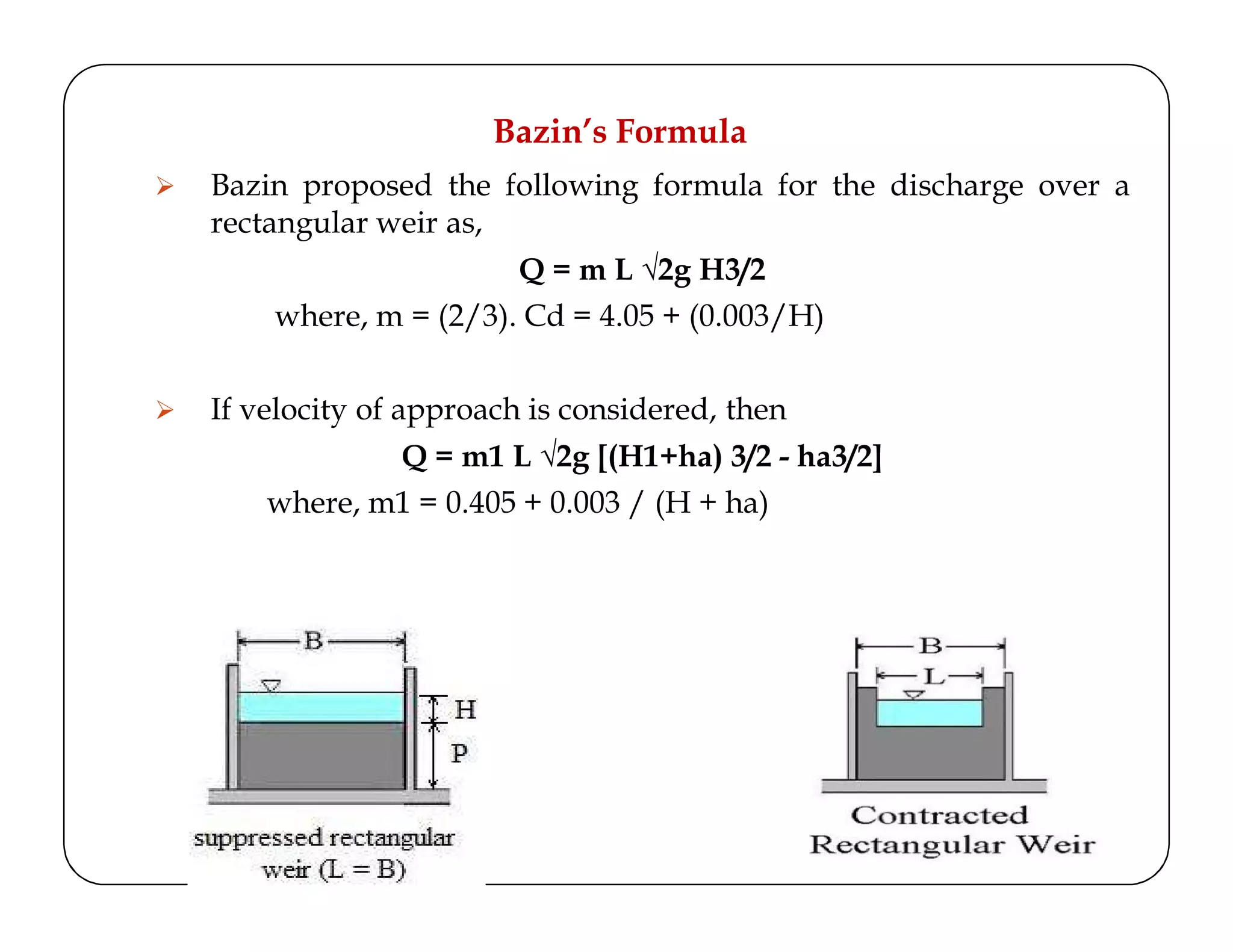 Presentation on notches and weirs | PDF