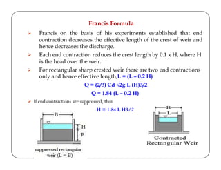 Presentation on notches and weirs | PDF