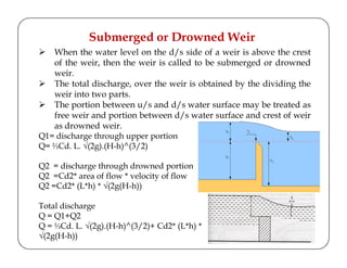 Notches And Weirs In Fluid Mechanics
