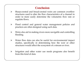 Notches And Weirs Ppt