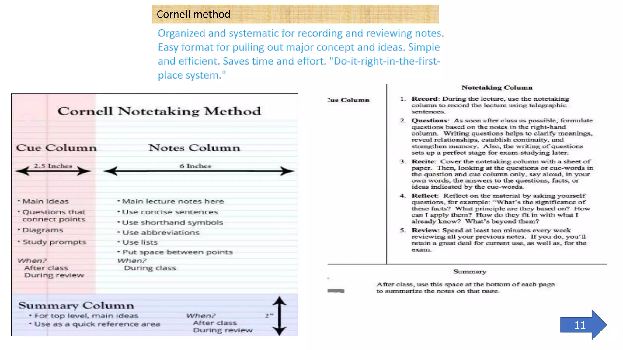 Presentation on note making | PPTX