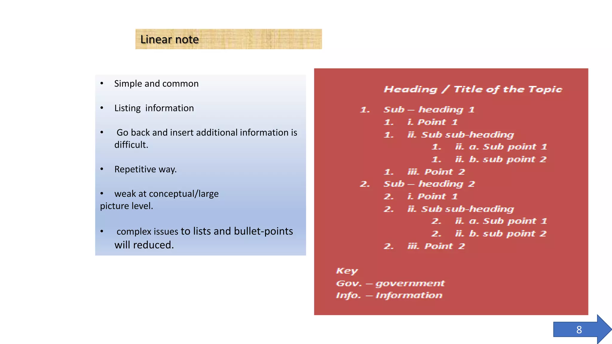 Presentation on note making | PPTX