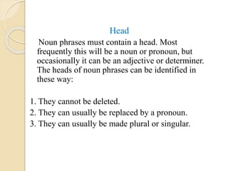 Noun phrase | PPTX