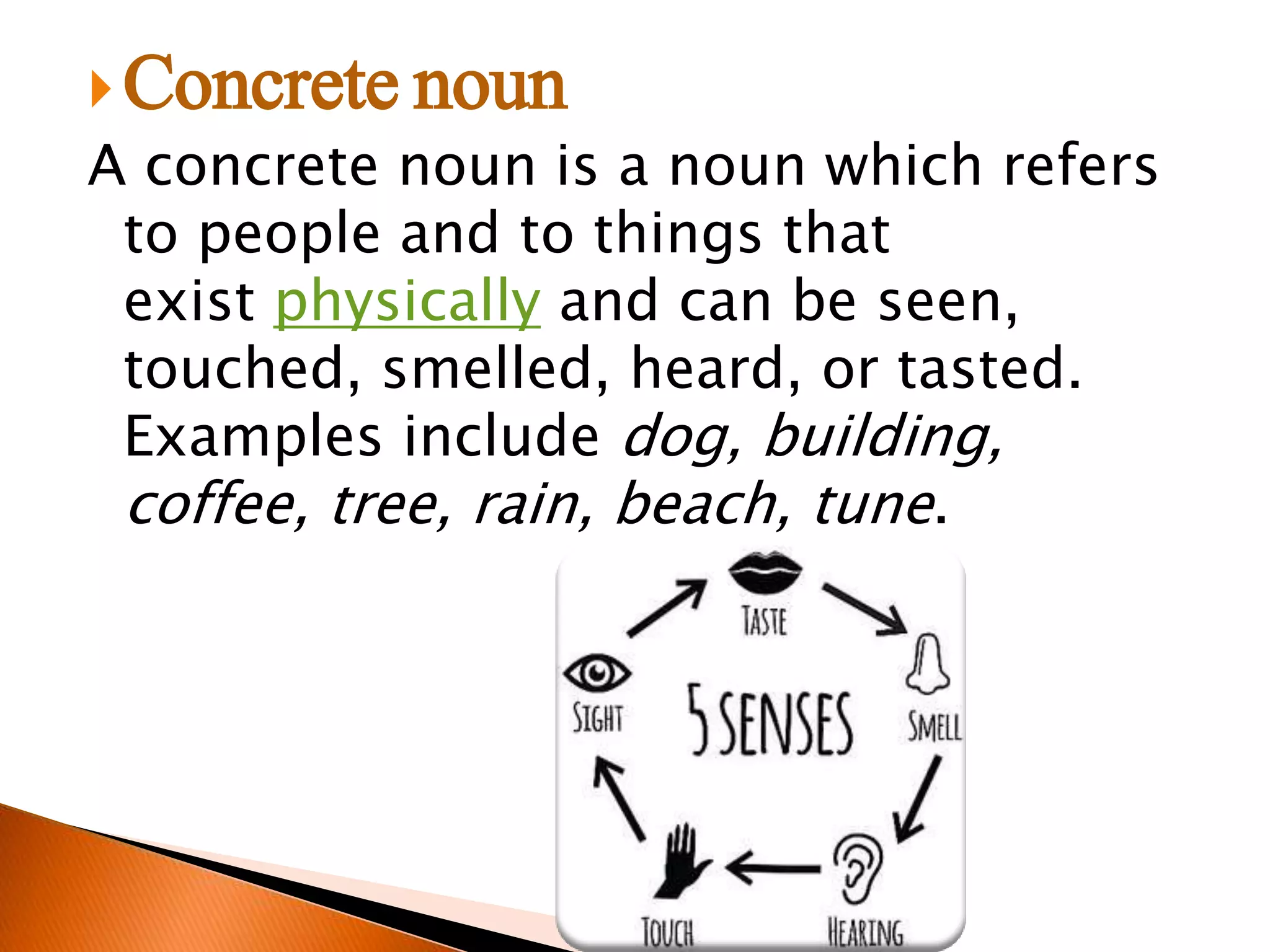 Presentation on Nouns, it's functions and types of Noun. | PPTX