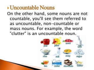 Presentation on Nouns, it's functions and types of Noun. | PPTX