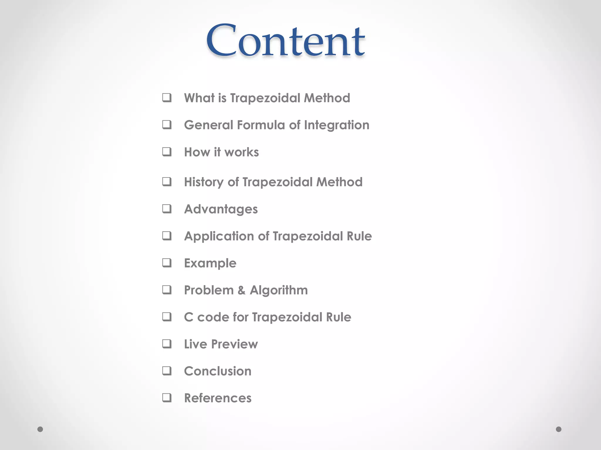 Presentation on Numerical Method (Trapezoidal Method) | PPTX