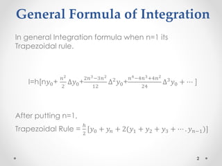 Presentation on Numerical Method (Trapezoidal Method) | PPTX | Physics ...