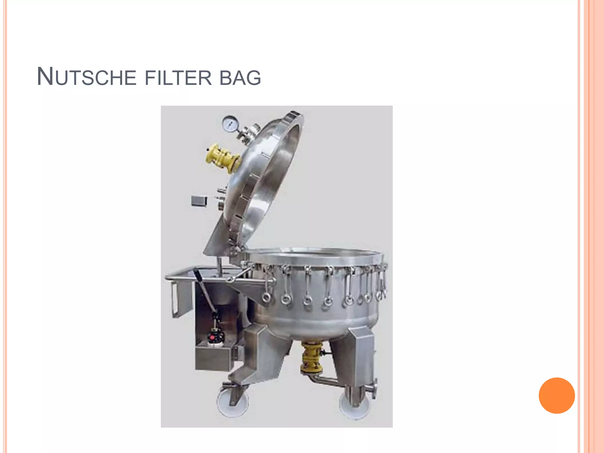 Presentation on nutsche filter bag | PPTX