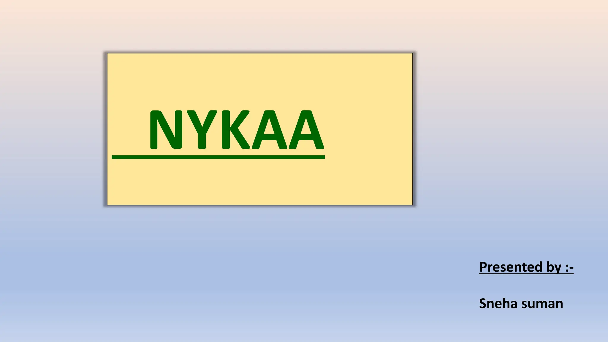 Presentation on Nykaa.pptx